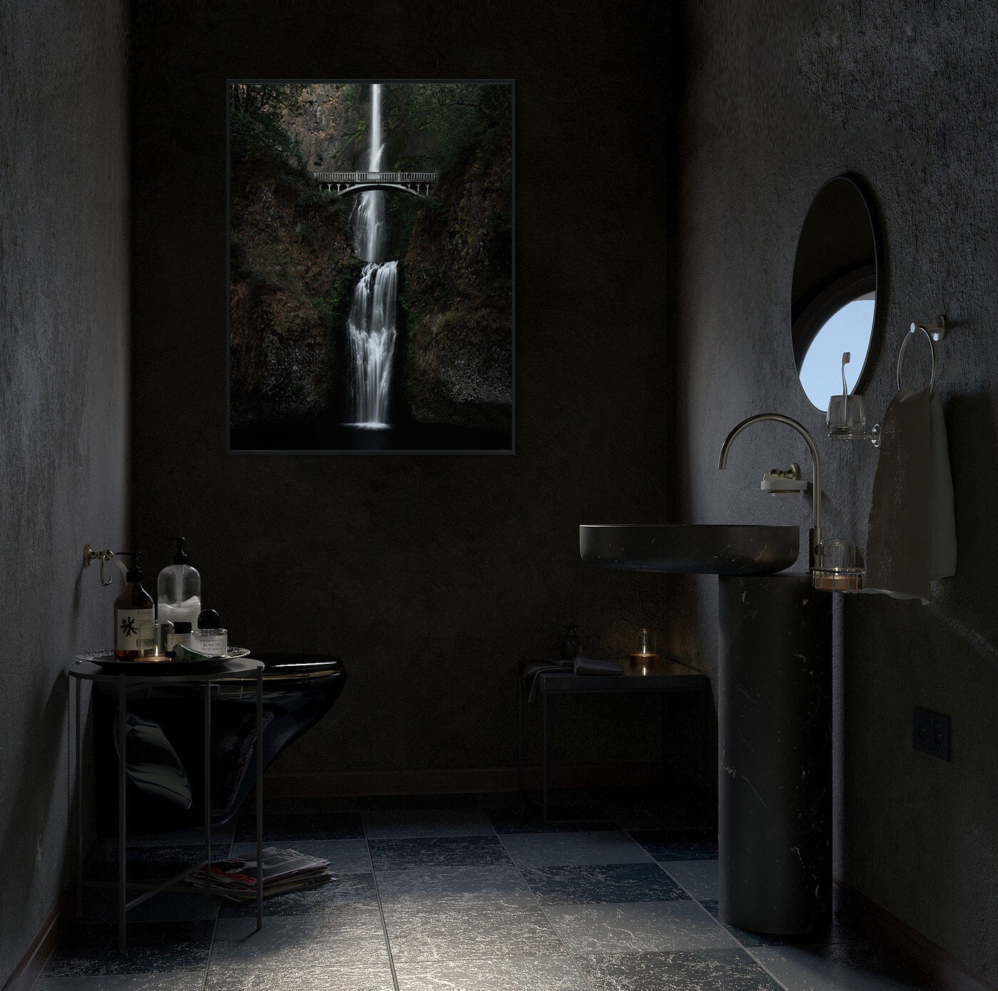 Fine Art Waterfall Photo Green Art Print PNW Pacific Northwest Art Fine ...