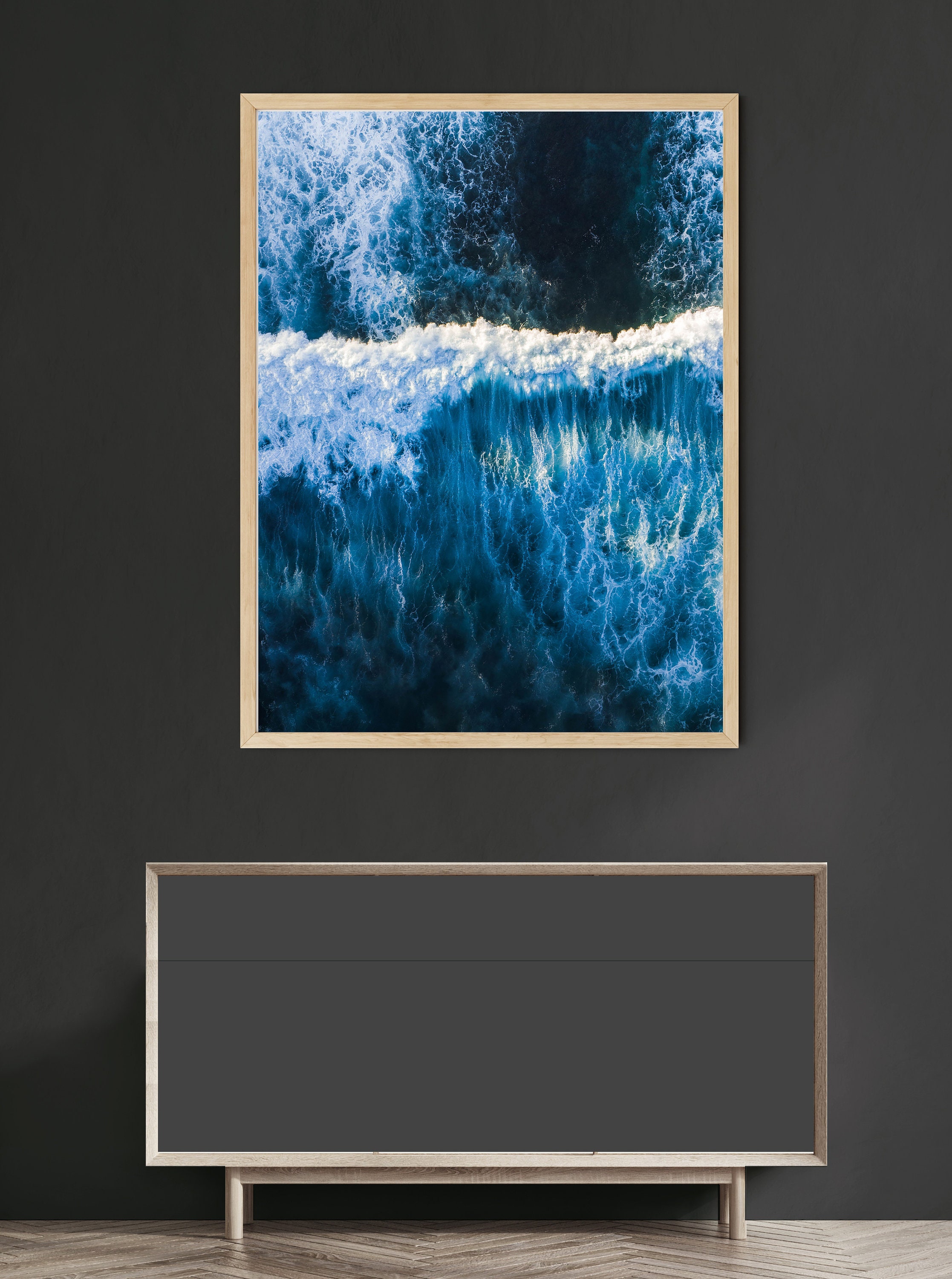 Ocean Wall Decor Ocean Wave Print Hawaii Art Print Coastal Art Decor ...