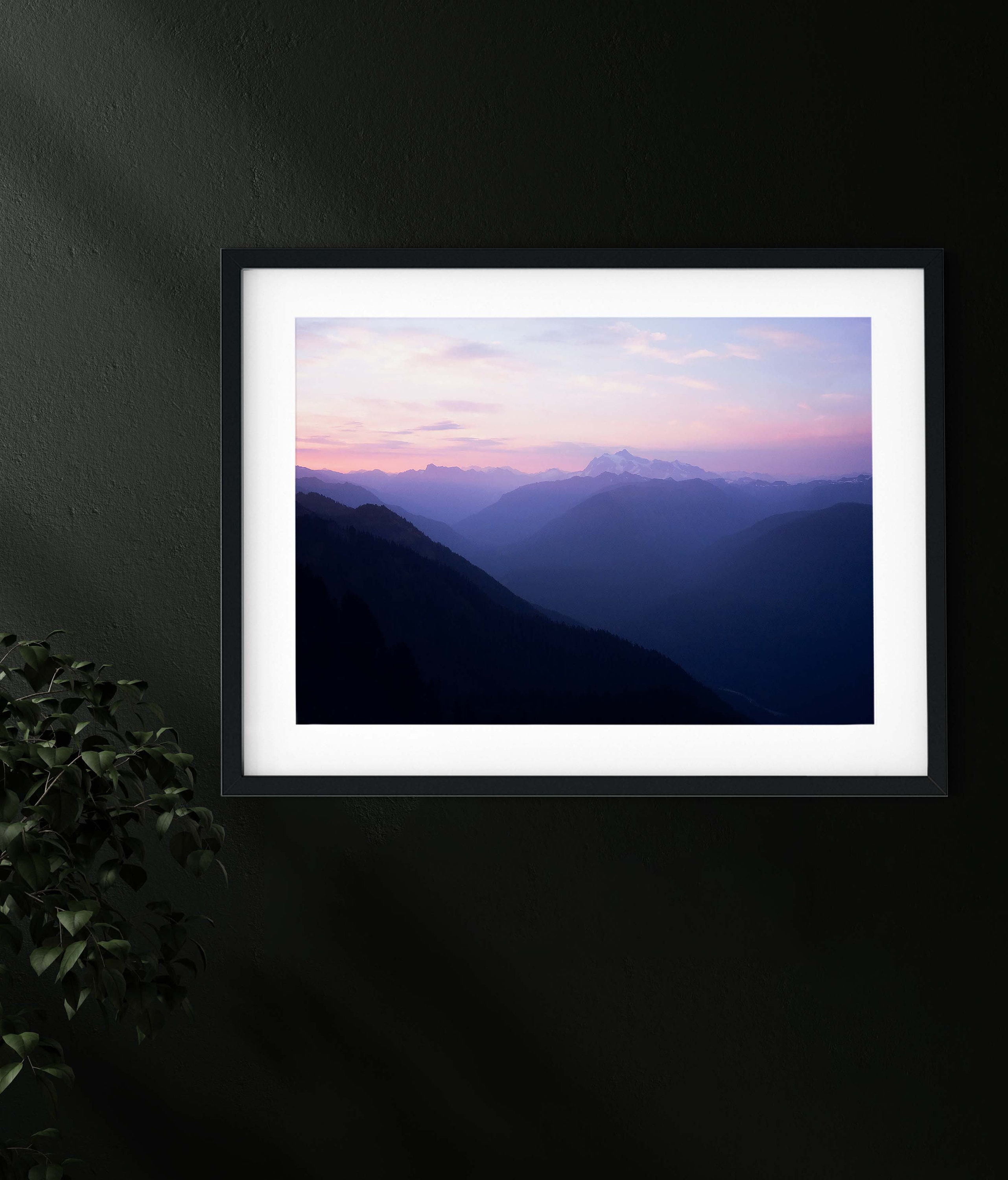 Mount Baker Highway Art PNW Wall Art Cascade Mountains PNW Print ...