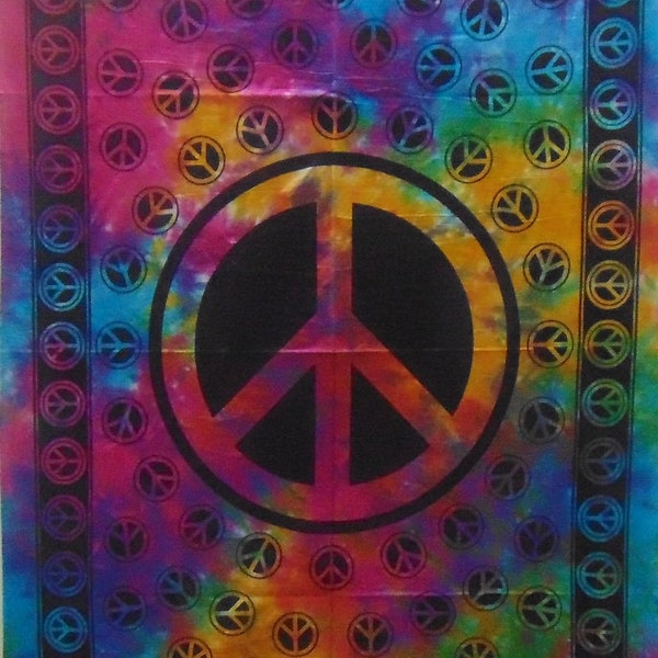 Tie Dye Peace Sign - Etsy