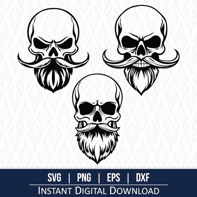 Skull Svg - Etsy