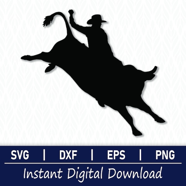 Bull Rider Svg - Etsy