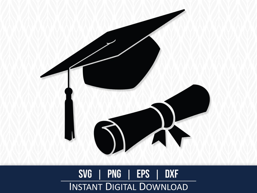 Graduation SVG 2024 Graduation Cap and Diploma Svg Instant Digital ...