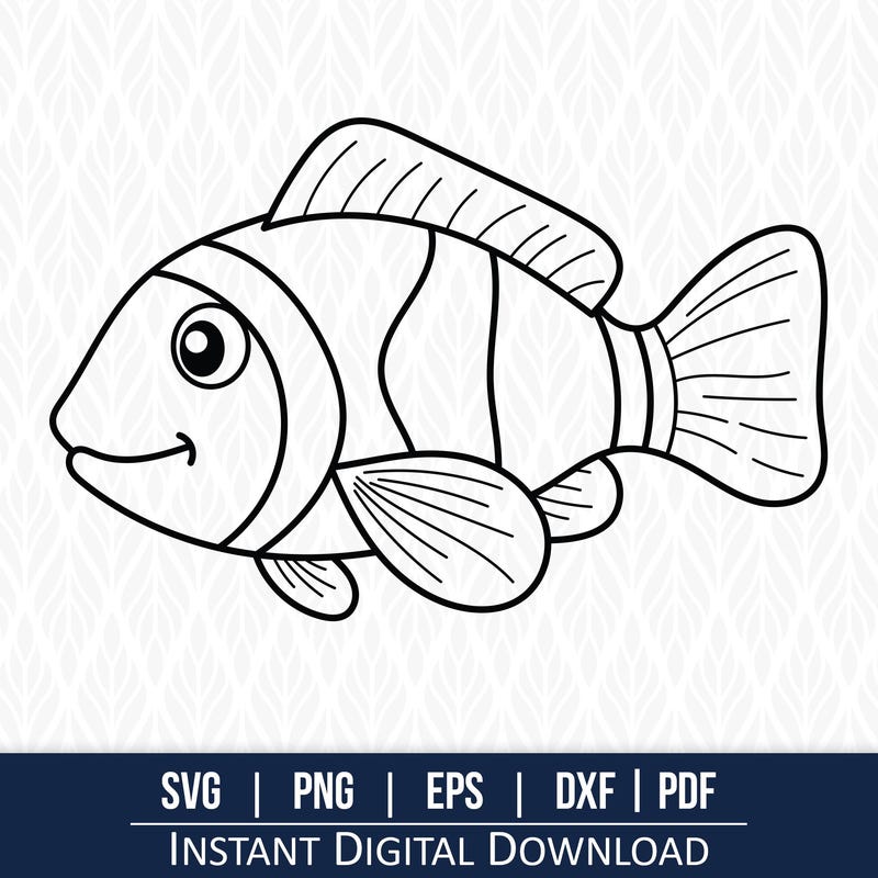 Fish Outline Kid - Etsy UK