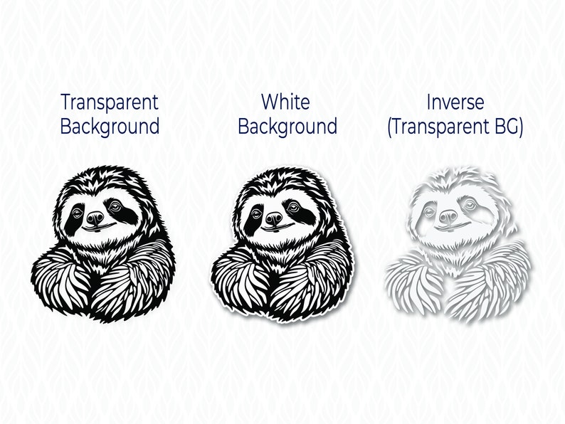 Sloth SVG, Sloth Clipart, Sloth PNG - Etsy
