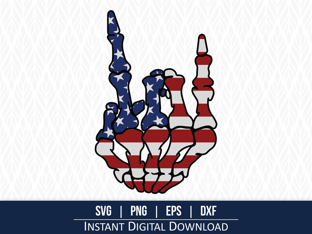 Rock on SVG | Skeleton SVG | Rock on PNG - Instant Digital Download ...