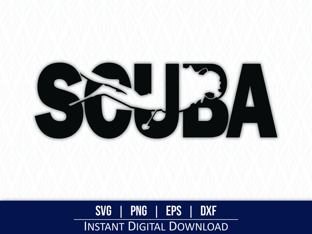 SCUBA Diving SVG - Instant Digital Download - Svg, Png, Dxf and Eps ...