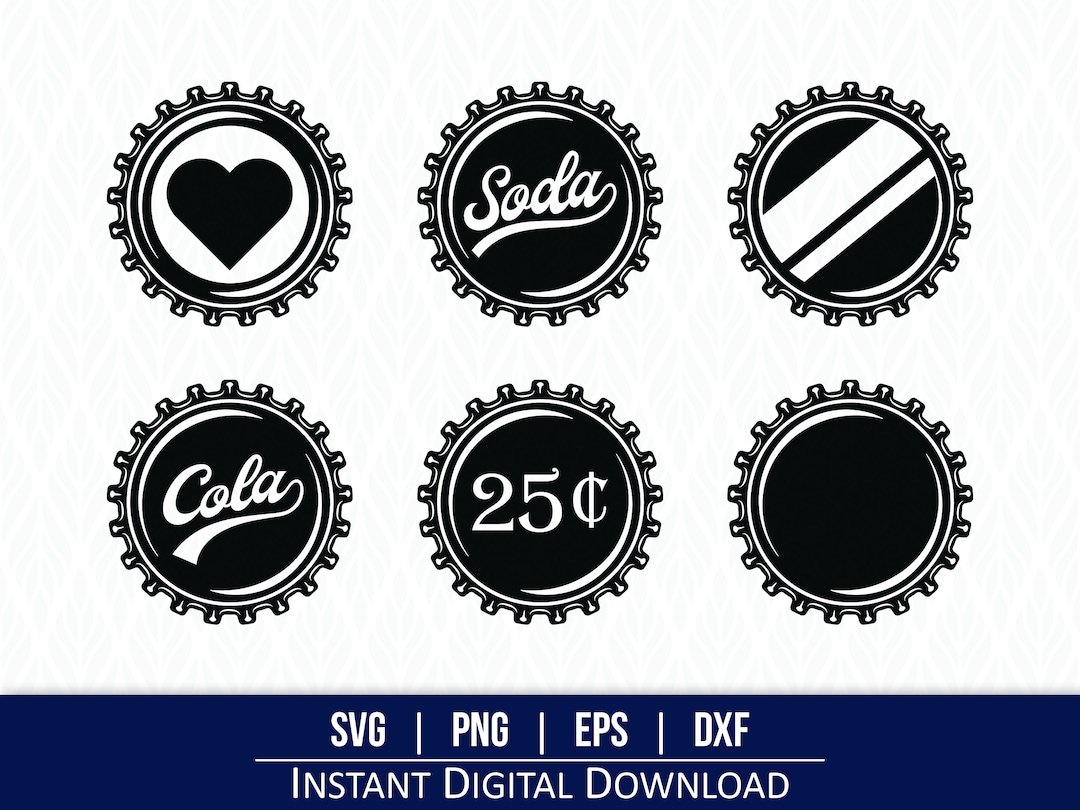 Bottle Cap SVG, Bottle Cap Clipart, Bottle Cap Cut Files - Instant ...