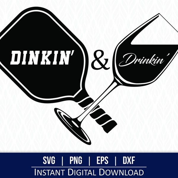 Pickleball .dink and Drink Svg - Etsy