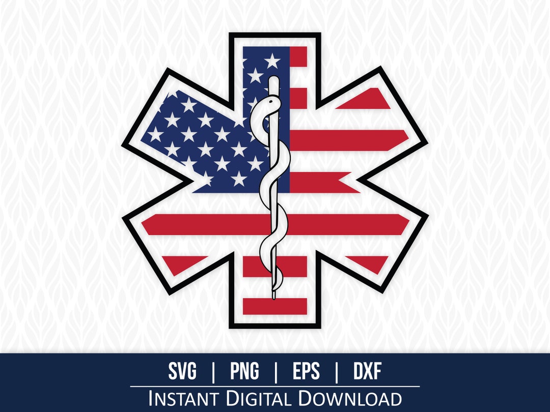 EMS US Flag SVG, Emt Svg, Paramedic Svg - Instant Digital Download ...