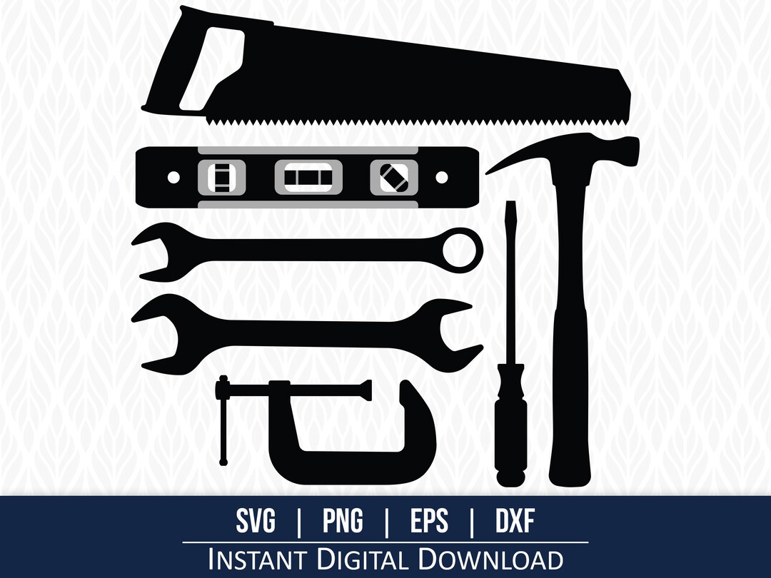 Tools SVG: Handyman Clipart for Cricut, Silhouette (digital Download ...