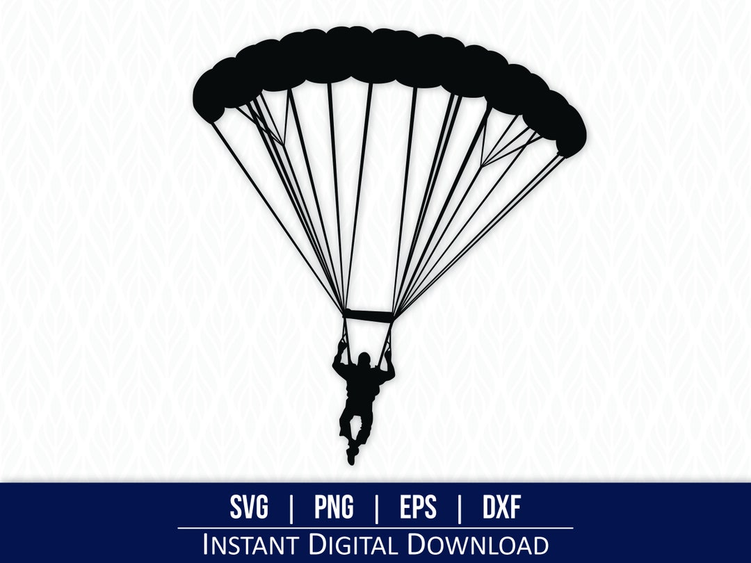 Skydiver SVG: Parachute, Base Jumper Clipart (digital Download) - Etsy