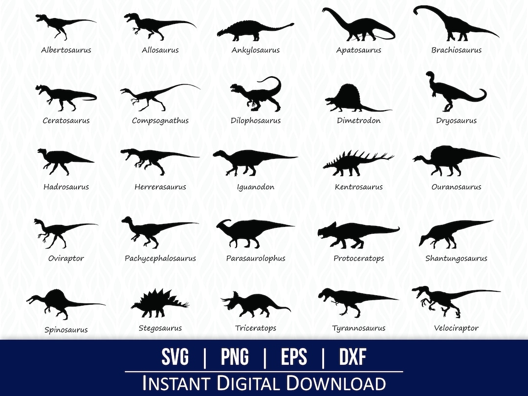 Dinosaurio SVG, Dino SVG, Dinosaurio Clipart, T-rex svg, estegosaurio ...
