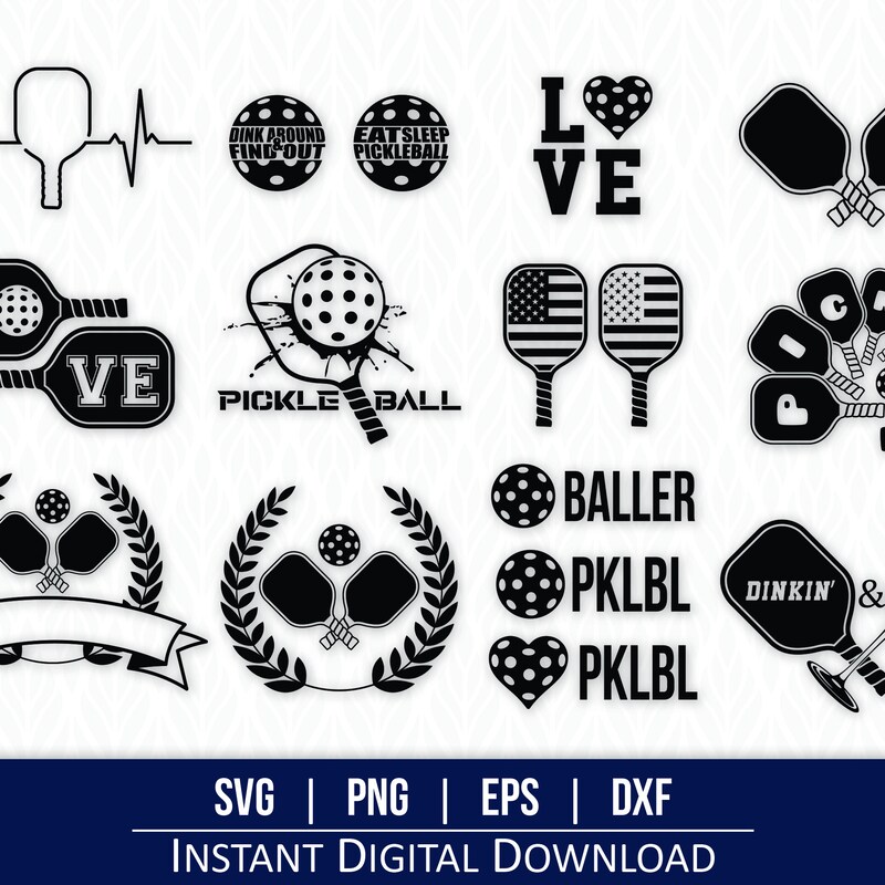 Pickleball Svg Bundle - Etsy