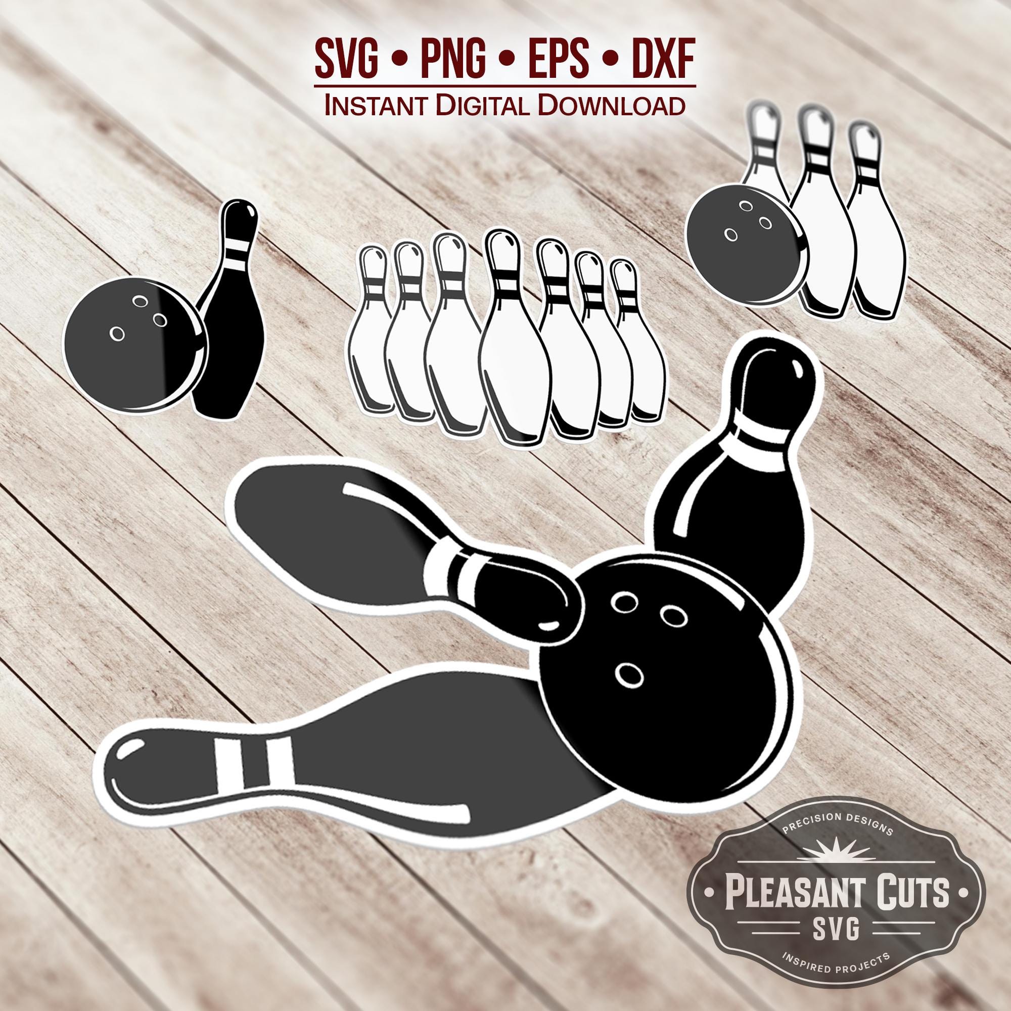Bowling Svg Bundle - Instant Digital Download - Svg, Png, Dxf and Eps ...