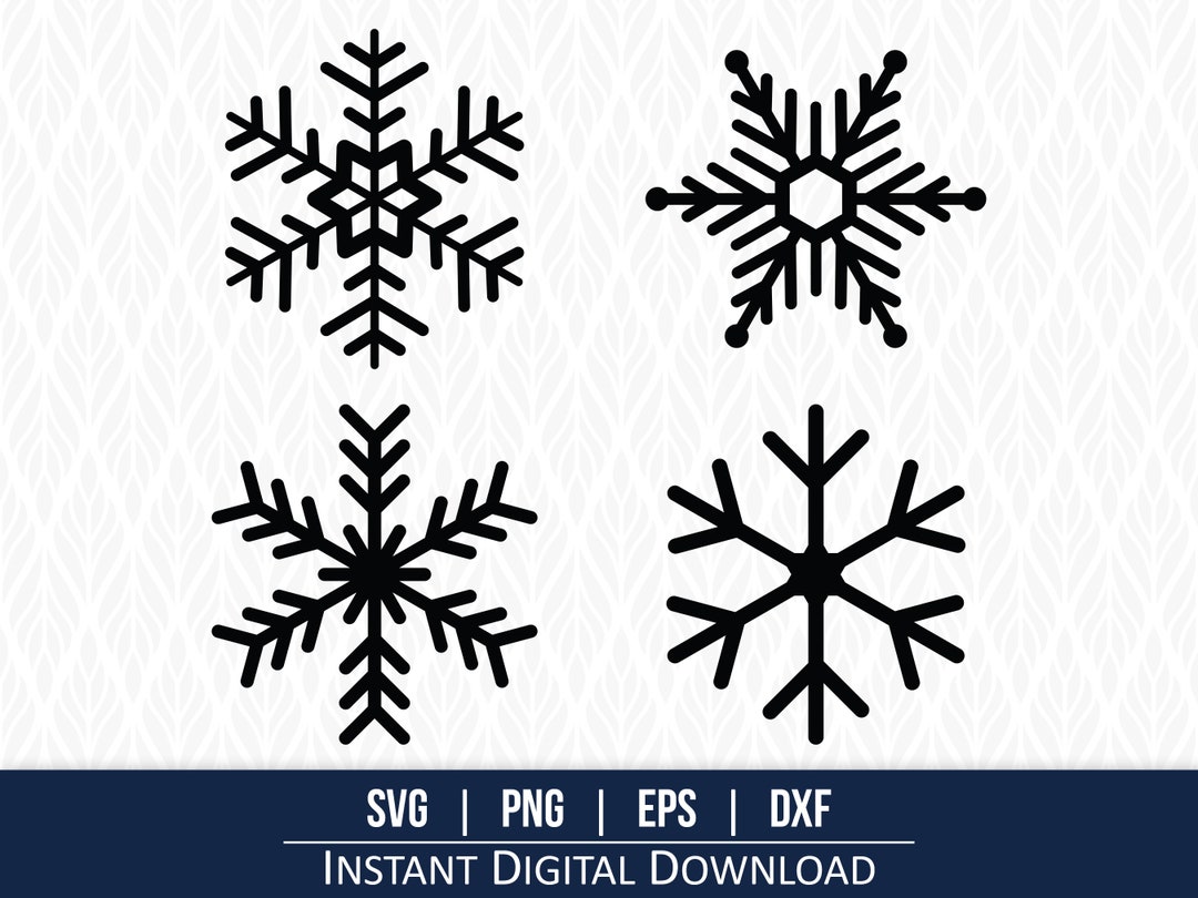 Snowflake SVG - Instant Digital Download - Svg, Png, Dxf and Eps ...