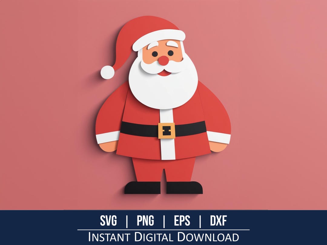 Santa Claus - Instant Digital Download - Svg, Png, Dxf and Eps Included ...