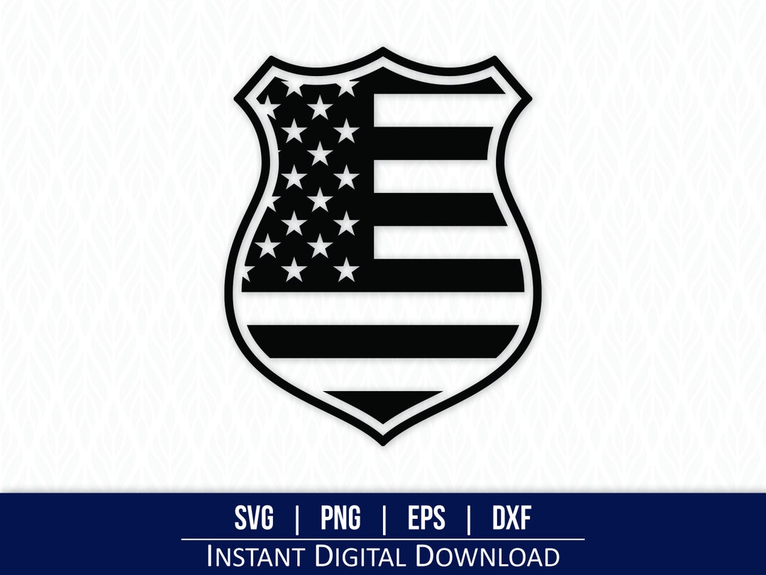 Police Badge SVG - Instant Digital Download - Svg, Png, Dxf and Eps ...