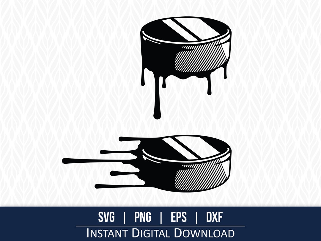 Hockey Puck Svg | Dripping Puck Svg - Instant Digital Download - Svg ...
