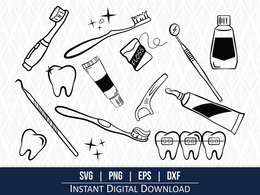 Dental SVG Dentist SVG Instant Digital Download Svg, Png, Dxf and Eps ...