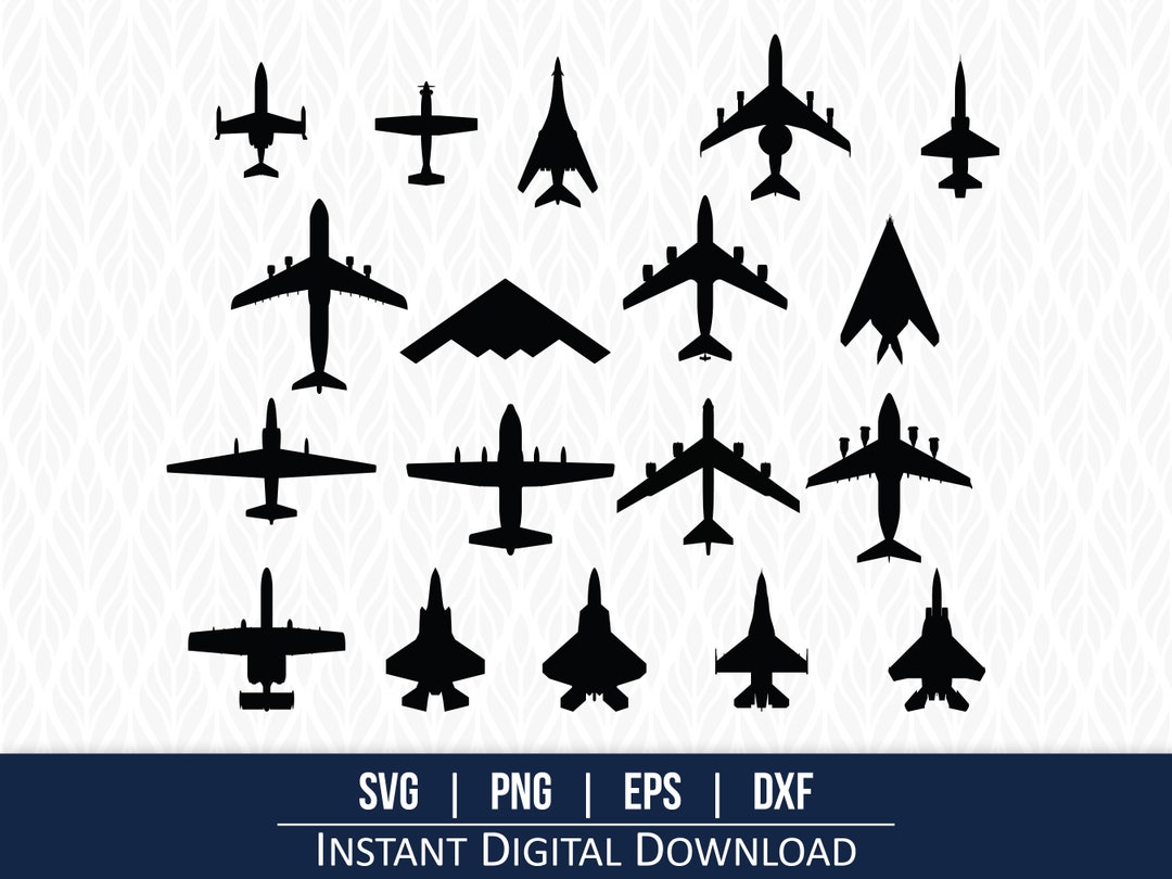 Air Force Planes SVG - Instant Digital Download - Svg, Png, Dxf and Eps ...