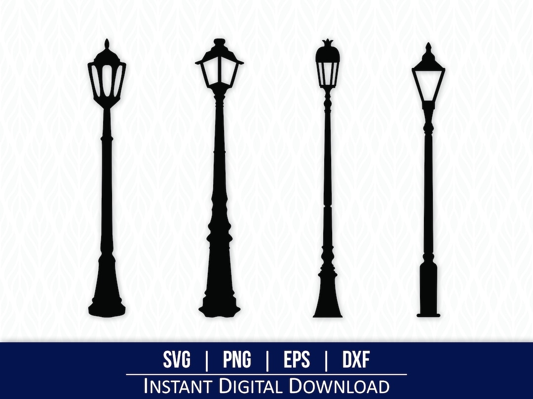 Street Lamp SVG, Street Light Clipart - Instant Digital Download - Svg ...