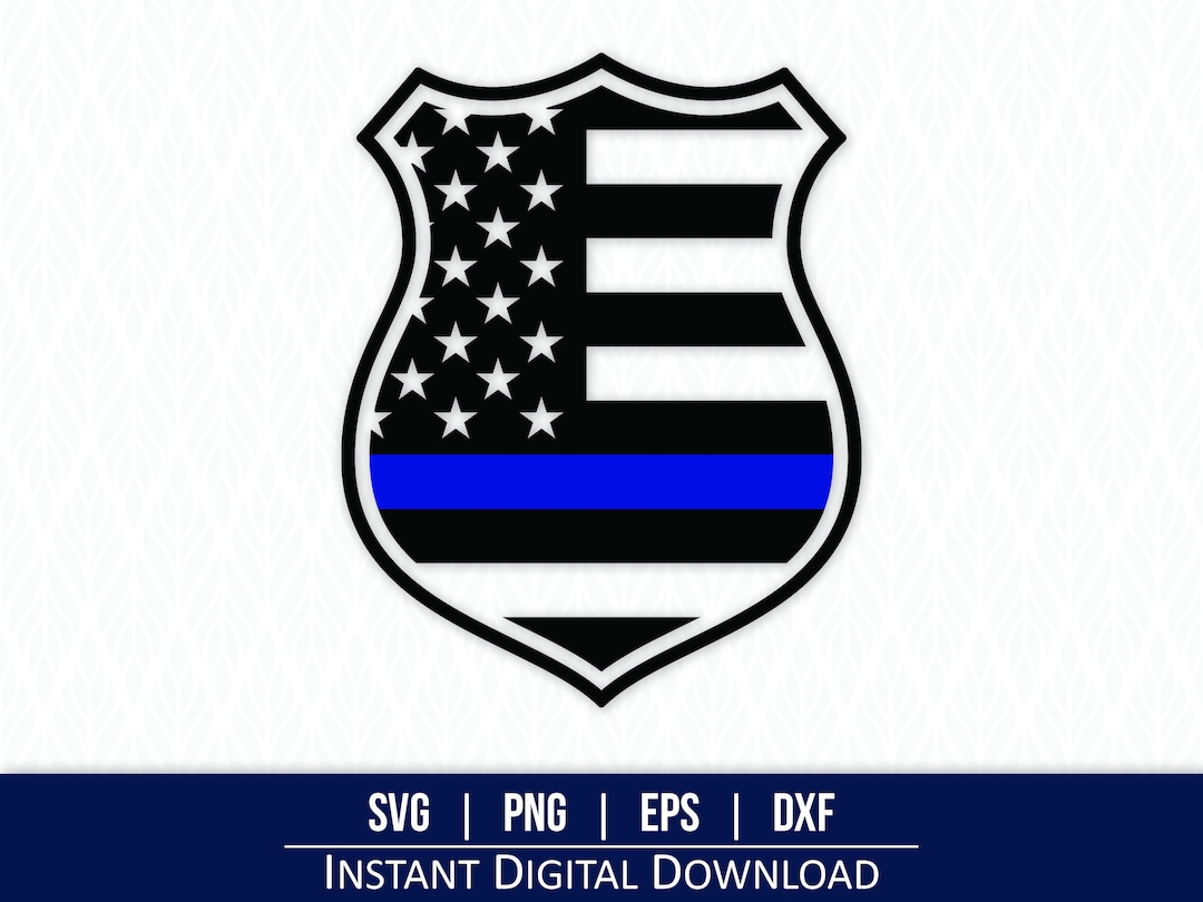 Police Badge SVG - Instant Digital Download - Svg, Png, Dxf and Eps ...