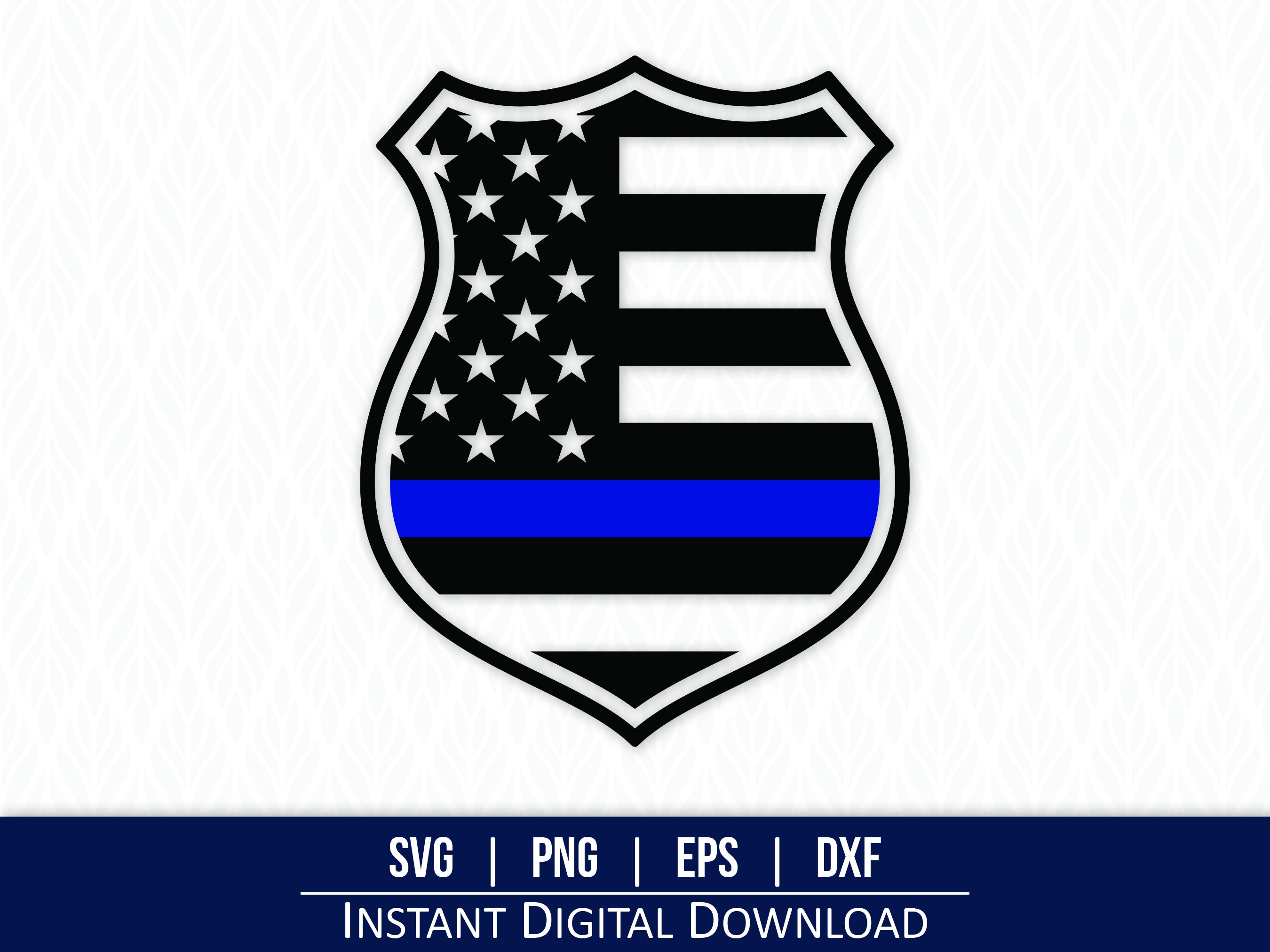 Police Badge SVG - Instant Digital Download - Svg, Png, Dxf and Eps ...