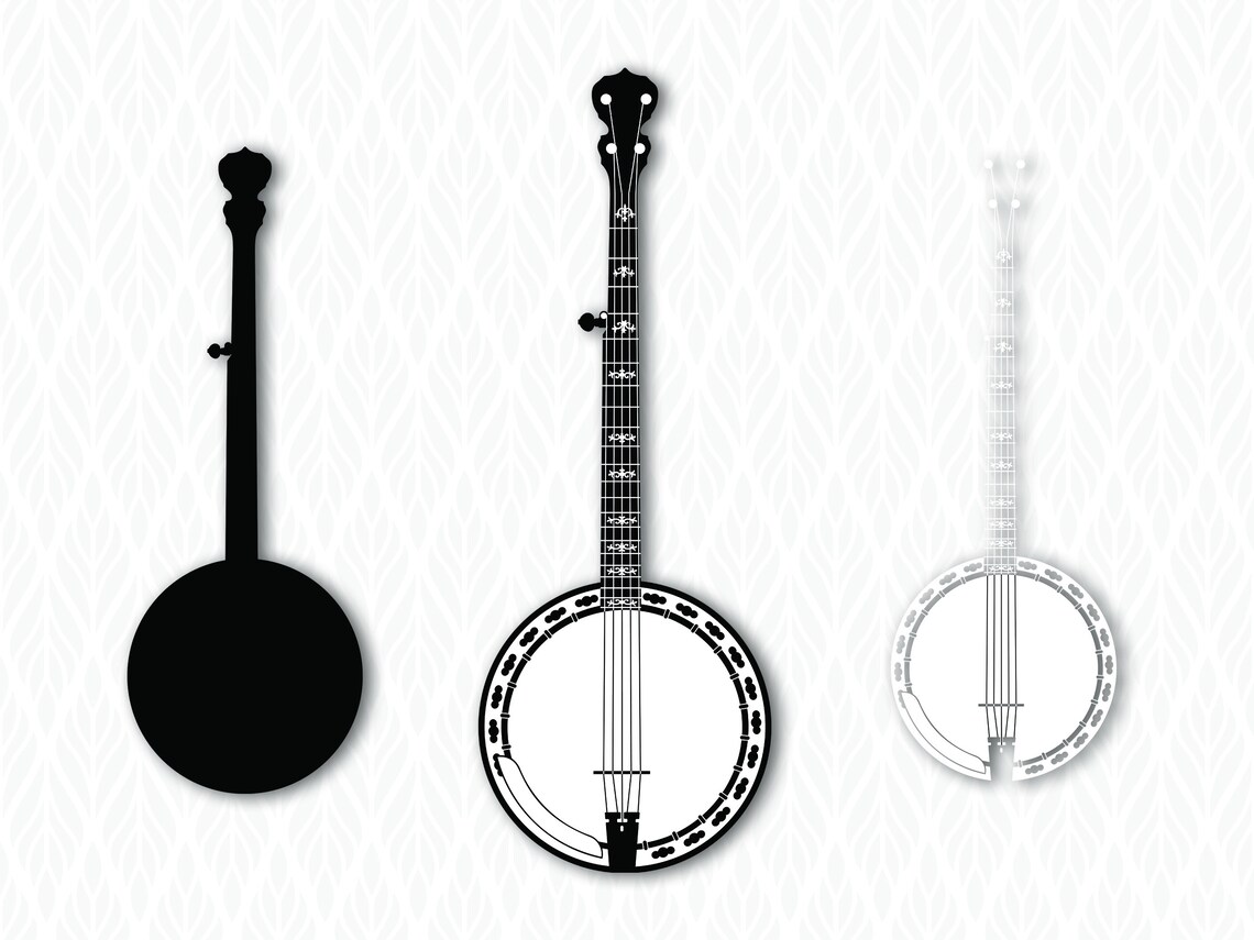 Banjo SVG - Instant Digital Download - Svg, Png, Dxf and Eps Included ...
