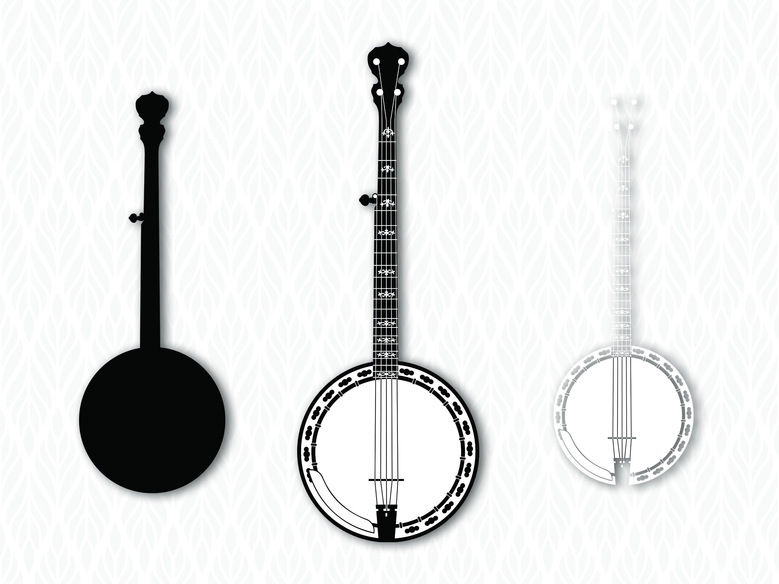 Banjo SVG - Instant Digital Download - Svg, Png, Dxf and Eps Included ...