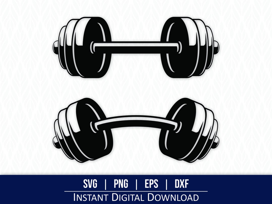 Dumbbell SVG: Weights Clipart, Lifting Vector (digital Download) - Etsy ...