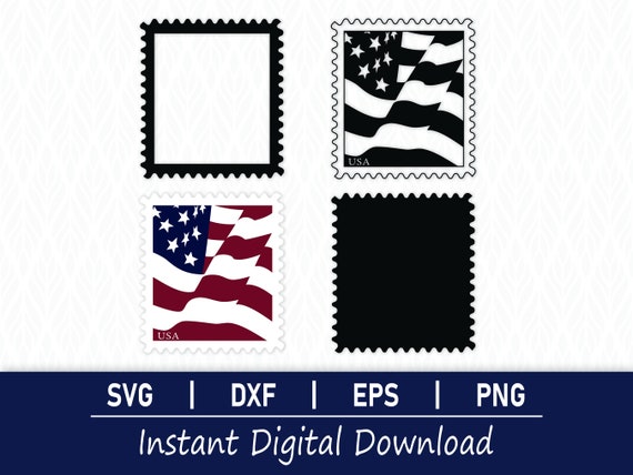 Postage Stamp SVG Postage Stamp Vector Clipart Postage - Etsy