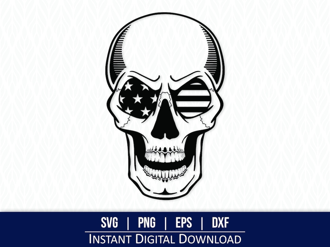 Skull SVG - Instant Digital Download - Svg, Png, Dxf and Eps Included ...