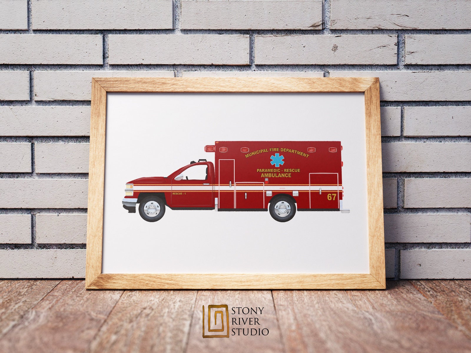 Ambulance Print Ambulance Picture Ambulance Art Rescue - Etsy Israel