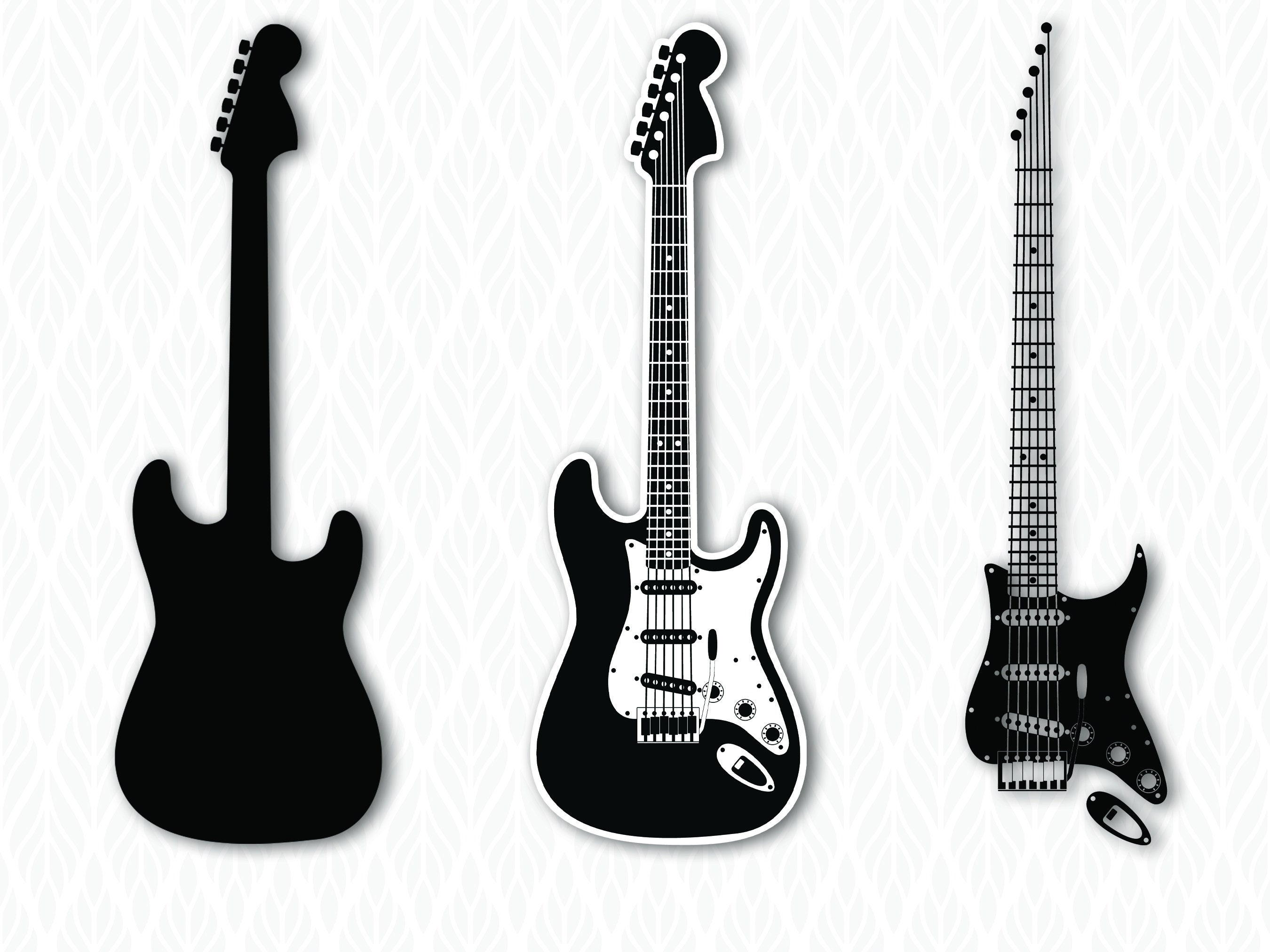 Guitarra SVG / Fender guitarra / vector /sublimación / cricut | Etsy