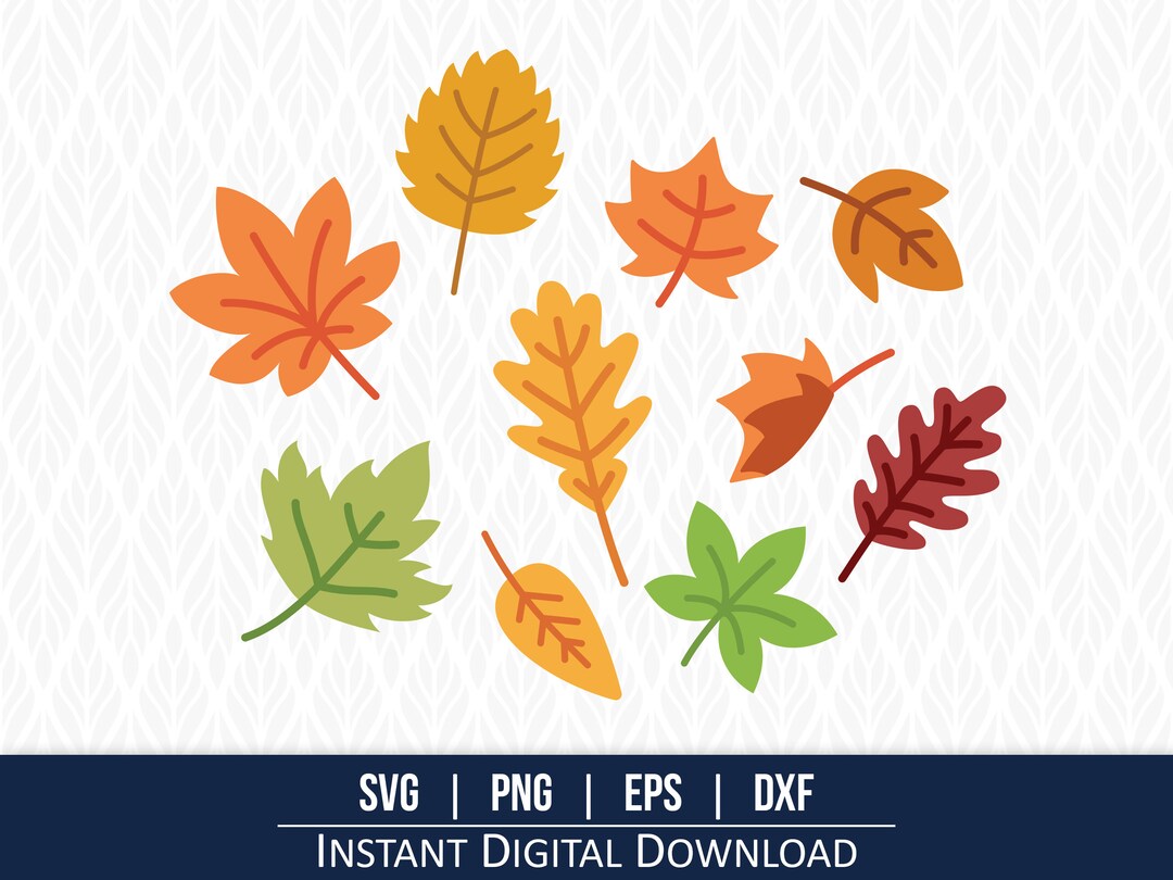 Leaves SVG, Leaves Clipart, Leaf Cut File - Instant Digital Download ...