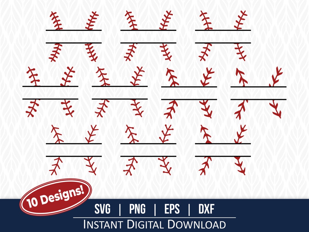 Baseball Split Monogram SVG: Cricut & Silhouette (digital Download) - Etsy