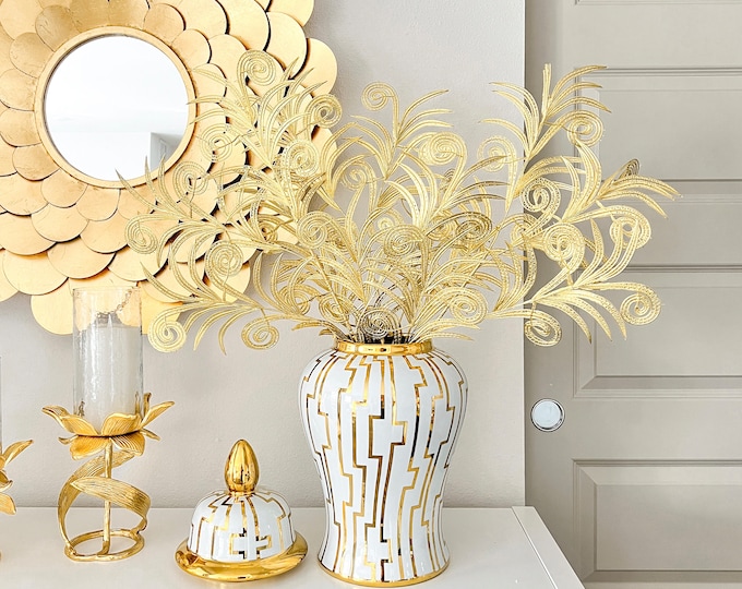 Gold Swirl Stems pack of 3 Stems Gold Christmas Stems - Etsy