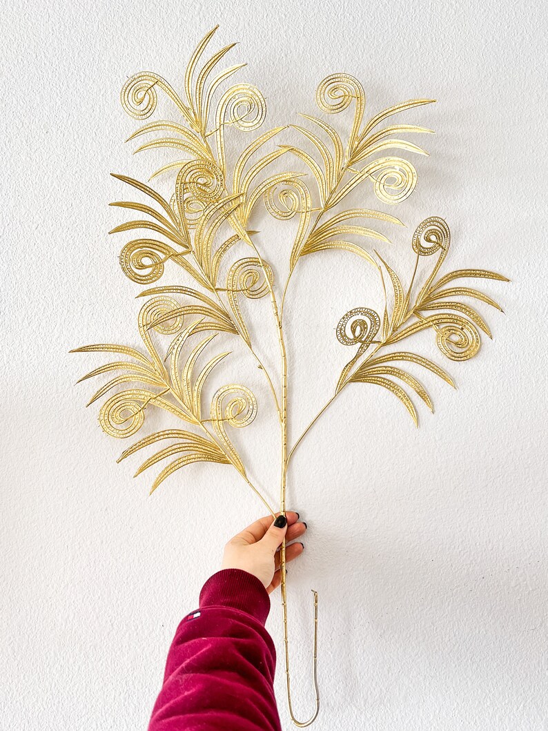 Gold Swirl Stems pack of 3 Stems Gold Christmas Stems - Etsy