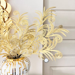 Gold Swirl Stems pack of 3 Stems Gold Christmas Stems - Etsy