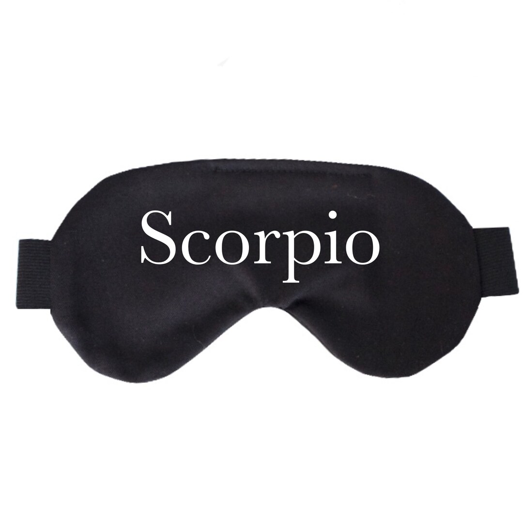 Scorpio Large Eyemask | Silk Satin Eyemask | Scorpio Gift | Scorpio ...