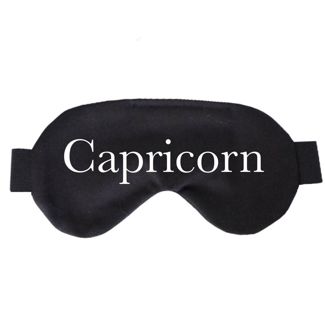 Capricorn Star Sign Large Silk Satin Eyemask | Capricorn Gift ...