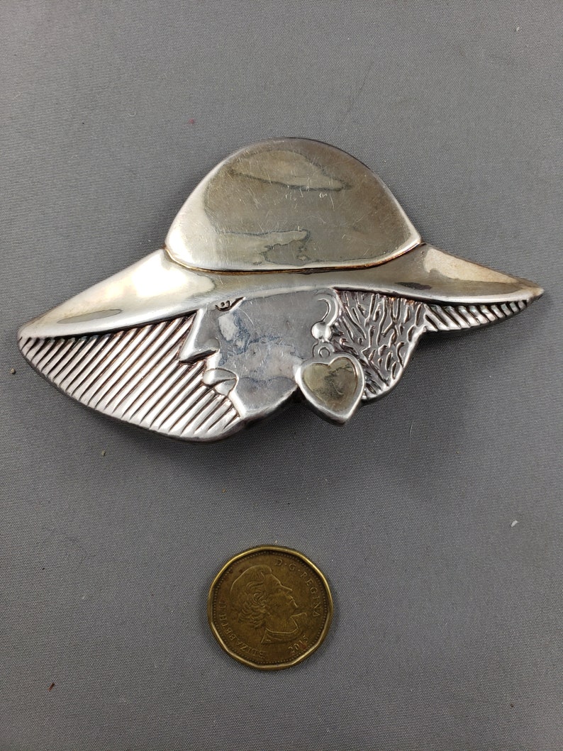 Vintage Sterling Silver Brooch - Etsy