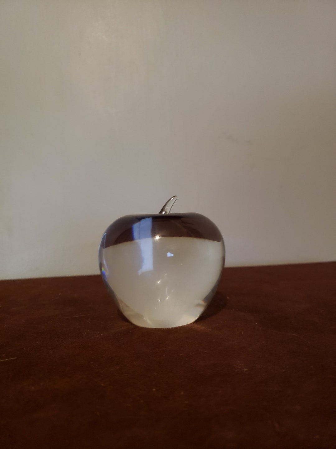 Vintage Tiffany Apple Paperweight - Etsy