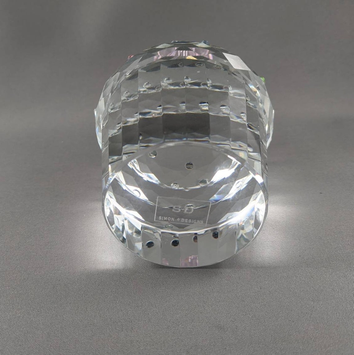Simon Designs Crystal Cupcake Paperweight | Etsy
