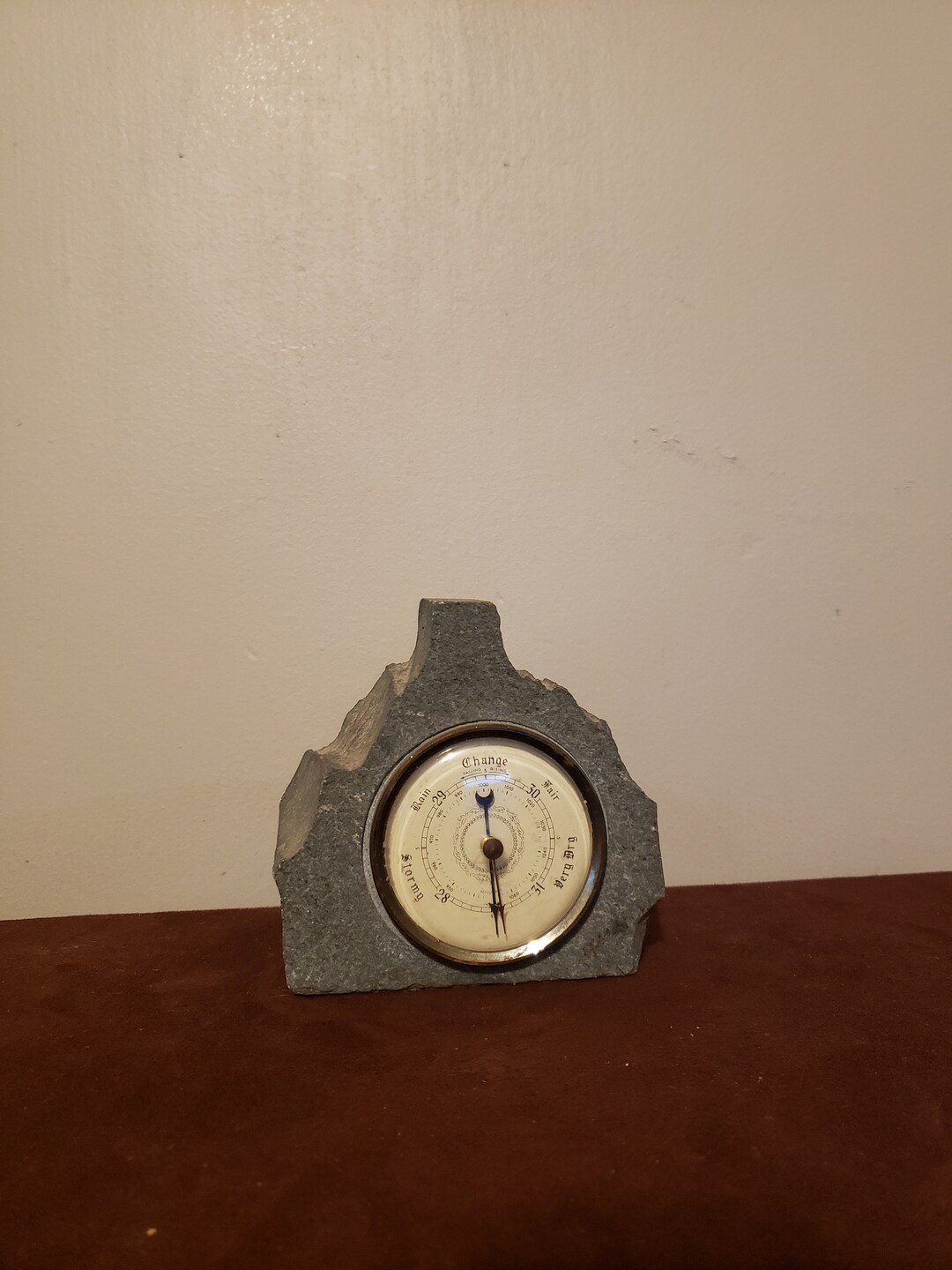 Vintage Rock Barometer - Etsy