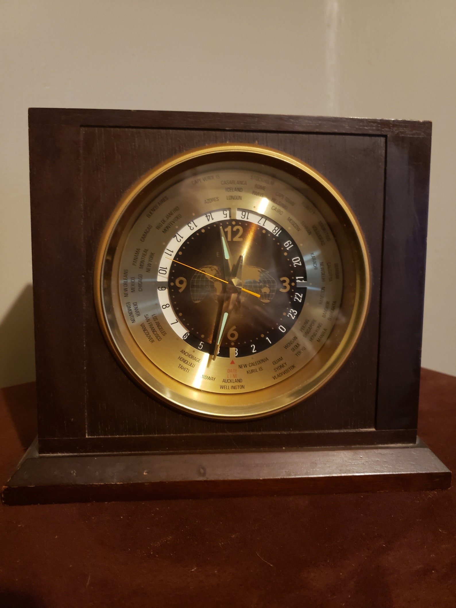 Vintage Bulova World Time Clock - Etsy