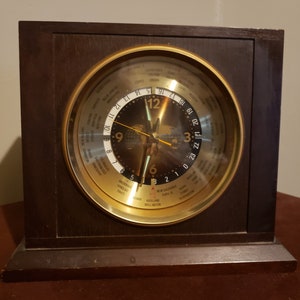 Vintage Bulova World Time Clock - Etsy