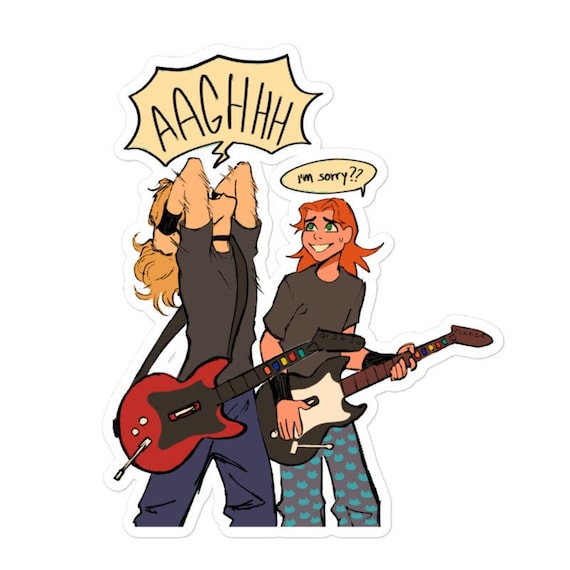 Dee and Heavy Sticker Metal Family Cartoon Show - Etsy