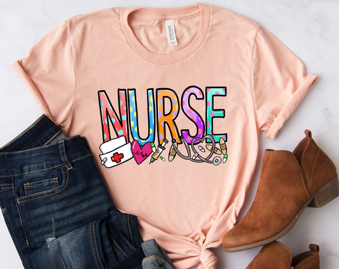 Love Nurse Shirt - Nurse T-shirt - Nurse Tees - Unisex - Cute Nurse ...